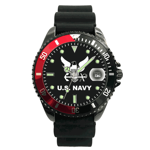 US Navy Etched Dial Watch - US Navy Wrist Watches - PriorService.com