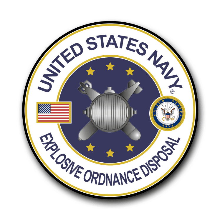 US Navy Explosive Ordnance Disposal Decal - US Navy Rating Decals ...