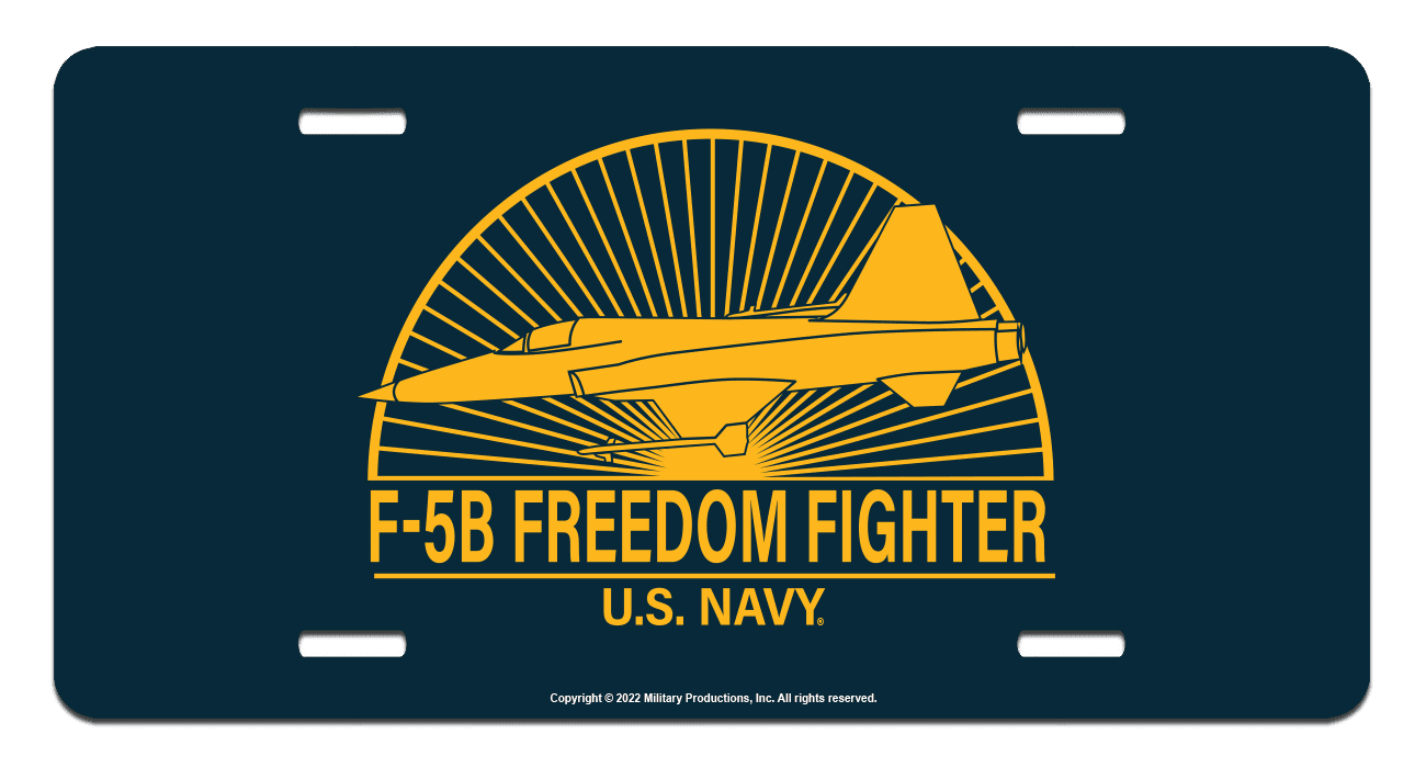US Navy F-5B Freedom Fighter License Plate - US Navy Aircraft License ...