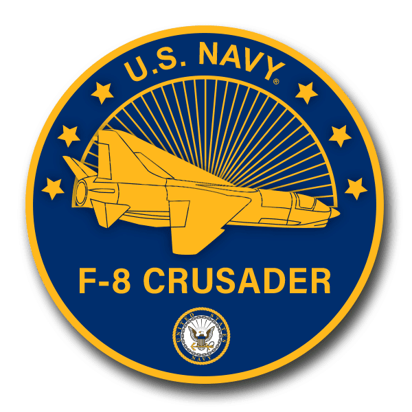 US Navy F-8 Crusader Decal - US Navy Aircraft Decals - PriorService.com