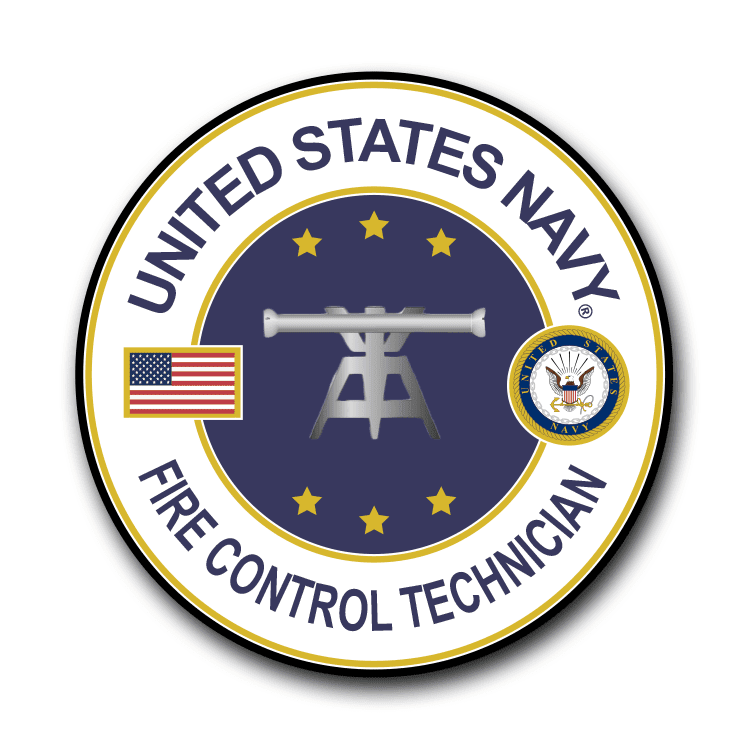 US Navy Fire Control Technician Decal - US Navy Rating Decals ...
