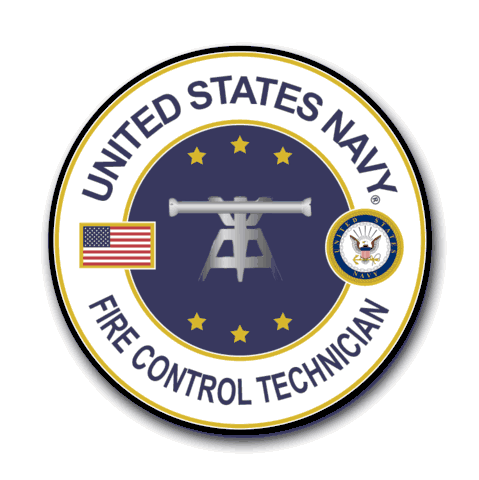 US Navy Fire Control Technician Decal - US Navy Rating Decals ...