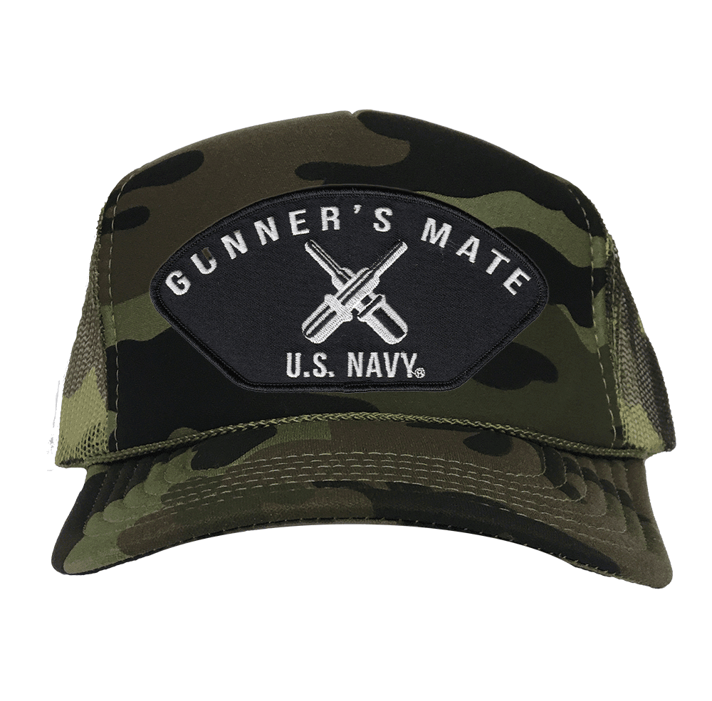 US Navy Gunners Mate Camo Mesh Ball Cap - US Navy Ratings Camo Mesh ...
