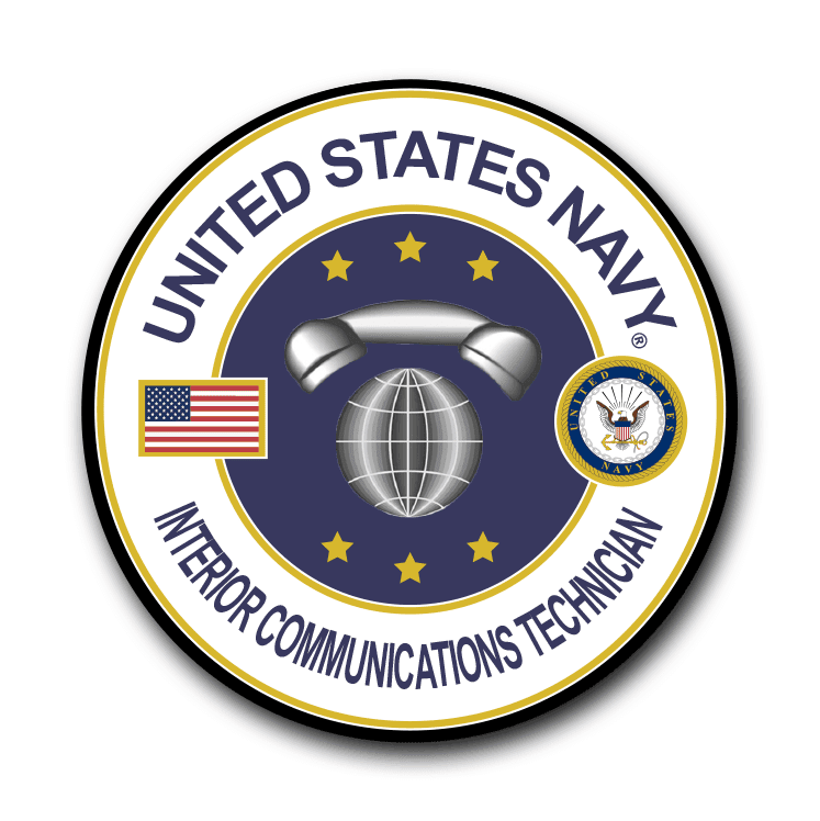 US Navy Interior Communications Technician Decal - US Navy Rating ...