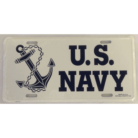 US Navy License Plate - US Navy License Plates - PriorService.com