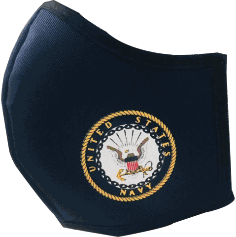 US Navy Logo Face Mask - Military Face Masks - PriorService.com