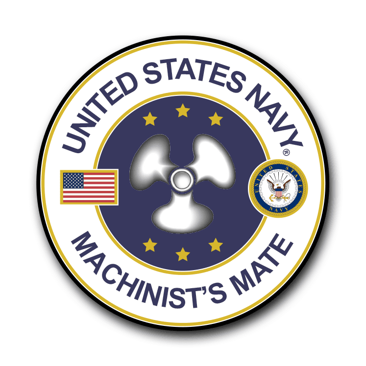 US Navy Machinist's Mate Decal - US Navy Rating Decals - PriorService.com