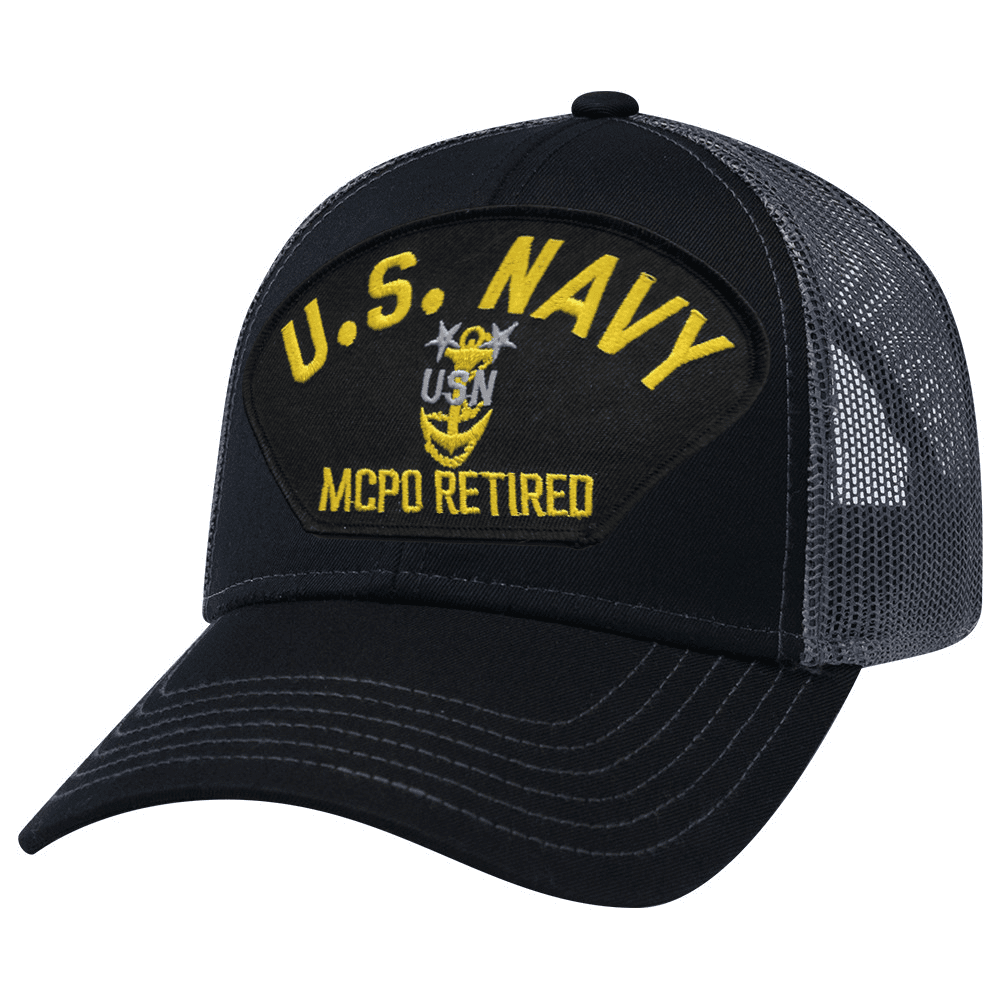 US Navy MCPO Retired Mesh Back Cap - New Mesh Caps - PriorService.com