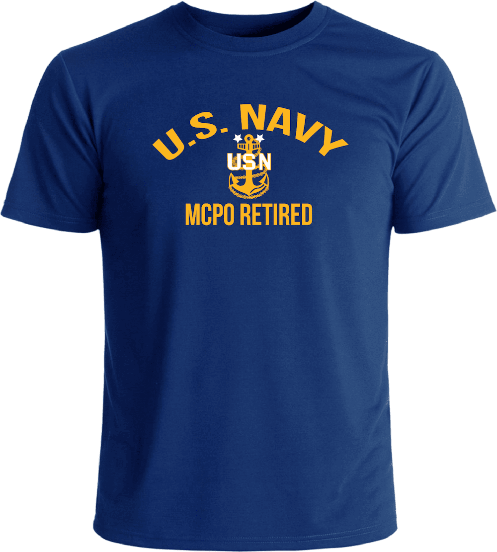 US Navy MCPO Retired T-Shirt - new veteran t-shirts - PriorService.com