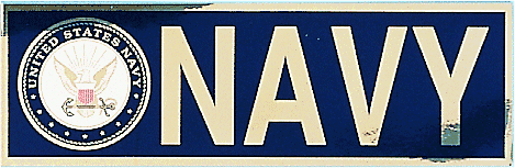 US Navy Metallic Bumper Sticker - US Navy Bumper Stickers ...