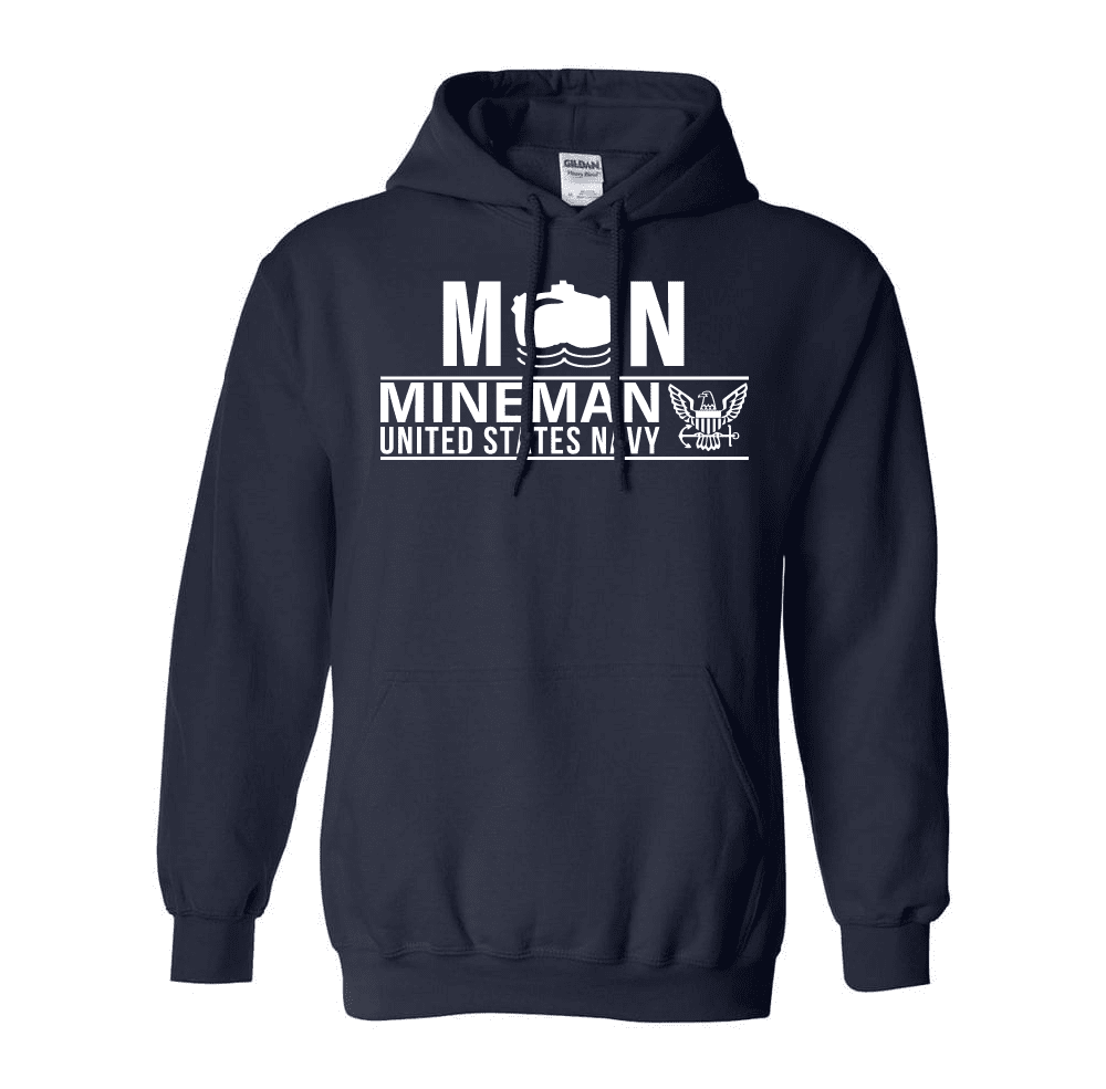 US Navy Mineman Hooded Sweatshirt - US Navy Rating Hooded Sweatshirts ...