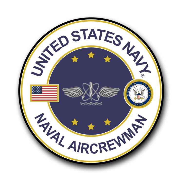 US Navy Naval Aircrewman Decal - US Navy Rating Decals - PriorService.com