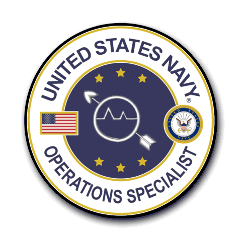 US Navy Operations Specialist Decal - US Navy Rating Decals ...