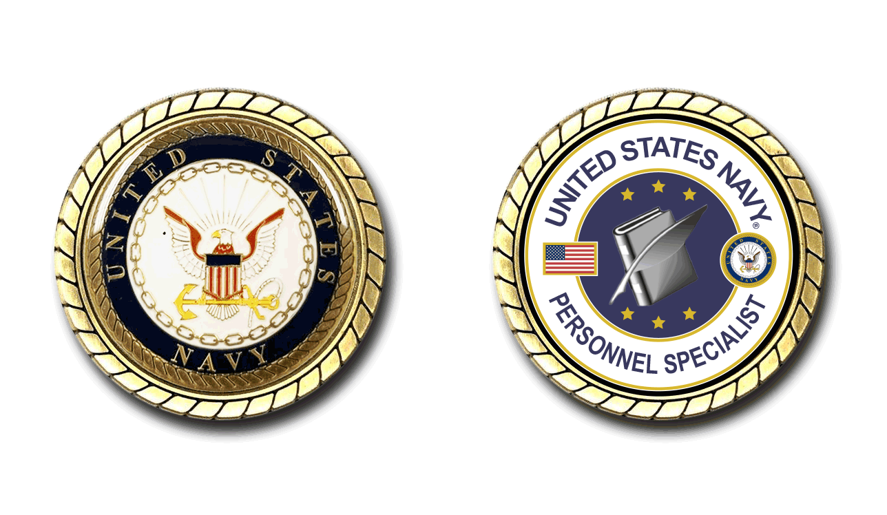 US Navy Personnel Specialist Challenge Coin - US Navy Rating Challenge ...