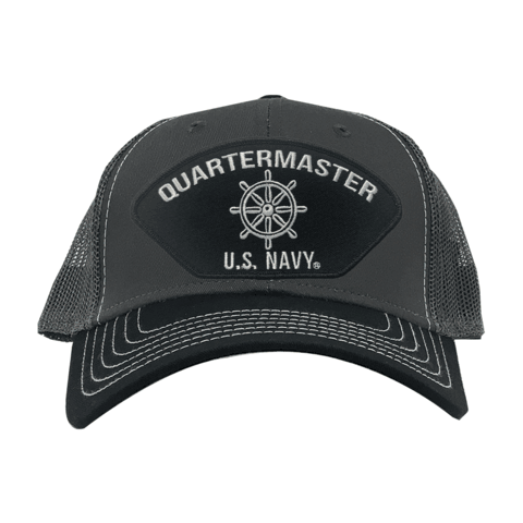 US Navy Quartermaster Gray Mesh Cap - US Navy Ratings Gray Mesh Ball ...