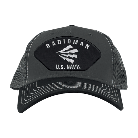 US Navy Radioman Gray Mesh Ball Cap - US Navy Ratings Gray Mesh Ball ...