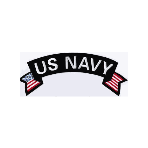 US Navy Rocker Back Patch - New Large Back Patches - PriorService.com