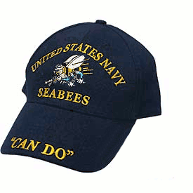 US Navy Seabees Embroidered Ball Cap - US Navy Caps - PriorService.com