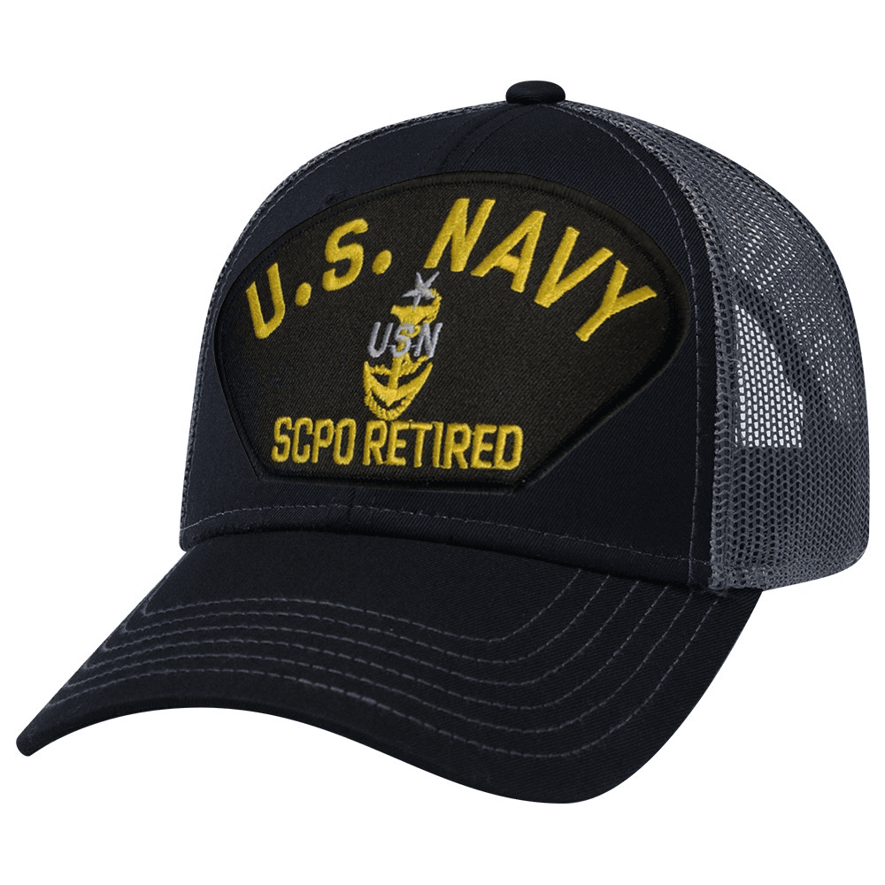 US Navy Senior Chief Petty Officer Retired Mesh Back Cap - New Mesh ...