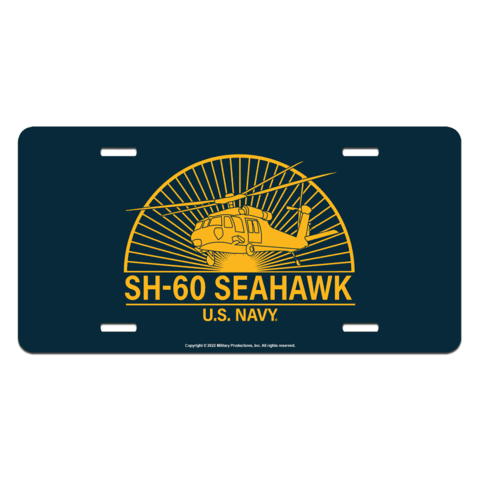 US Navy SH-60 Seahawk License Plate - US Navy Aircraft License Plates ...