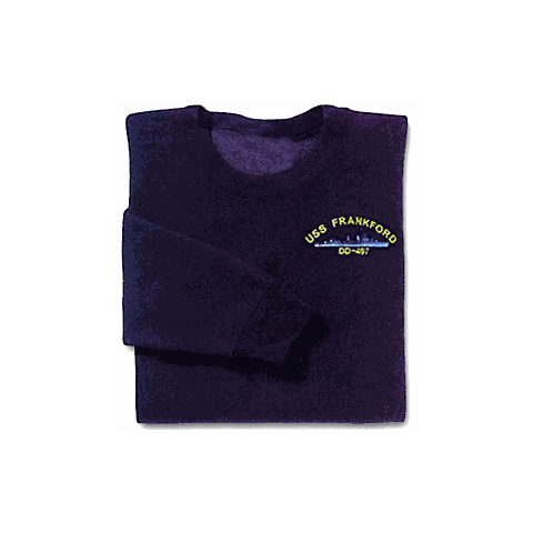 US Navy Ship Custom Embroidered Sweatshirt - US Navy Custom Caps and ...