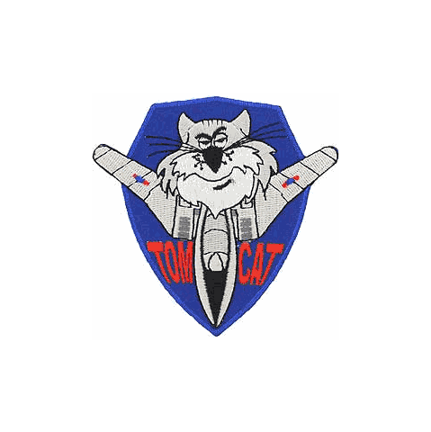 US Navy Tomcat 3 3/8" Patch - Navy Patches - PriorService.com