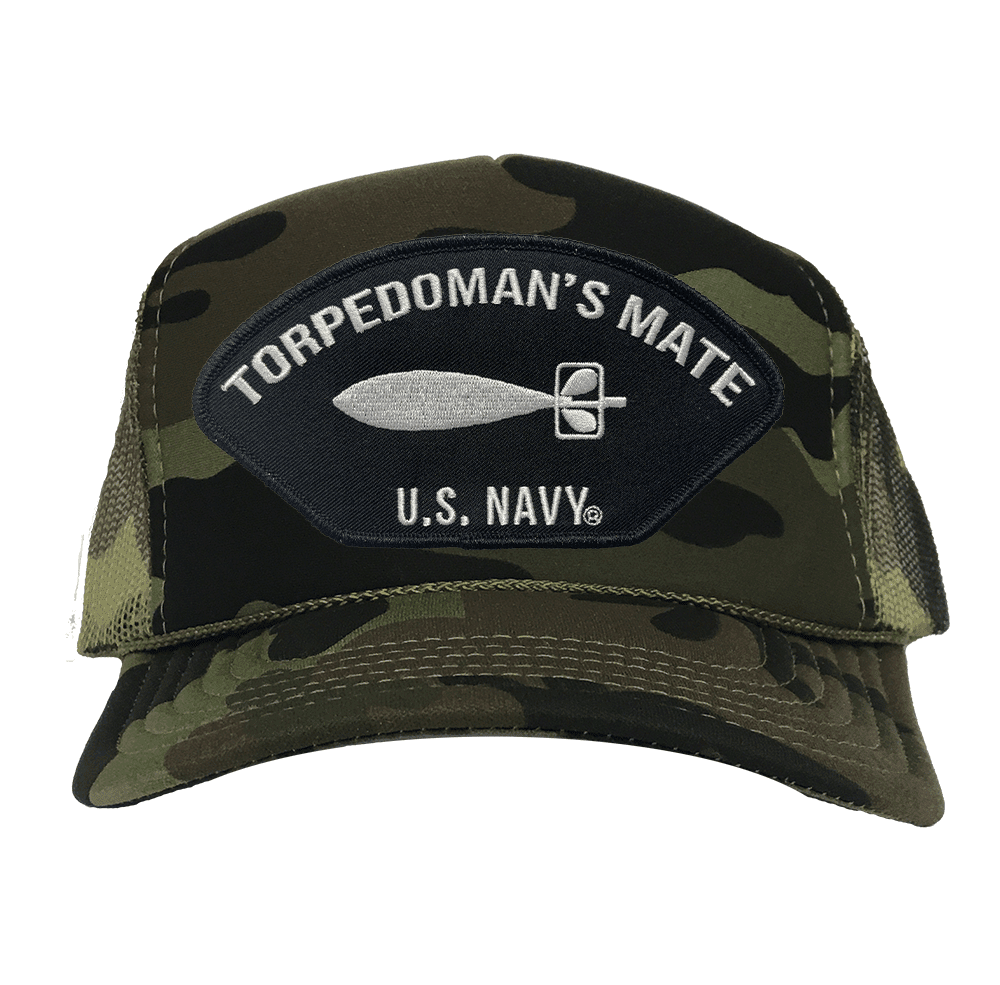 US Navy Torpedomans Mate Camo Mesh Cap - US Navy Ratings Camo Mesh Ball ...