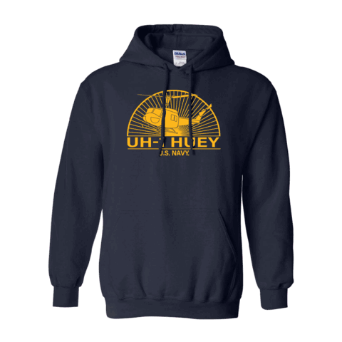 US Navy UH-1 Huey Hooded Sweatshirt - US Navy Aircraft Hooded ...