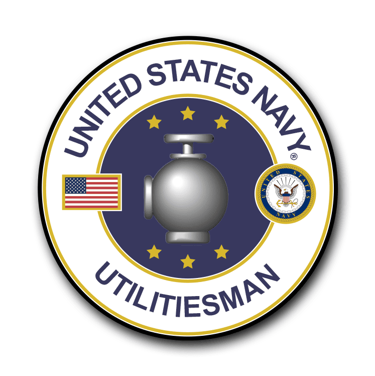 US Navy Utilitiesman Decal - US Navy Rating Decals - PriorService.com