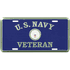 US Navy Veteran License Plate - US Navy License Plates - PriorService.com