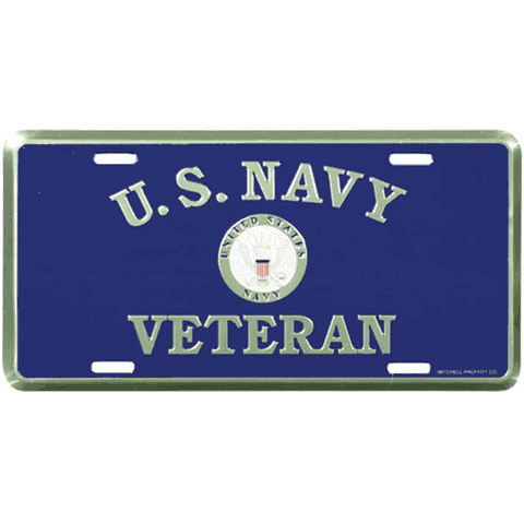 US Navy Veteran License Plate - US Navy License Plates - PriorService.com