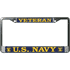 US Navy Veteran License Plate Frame - New License Plate Frames ...