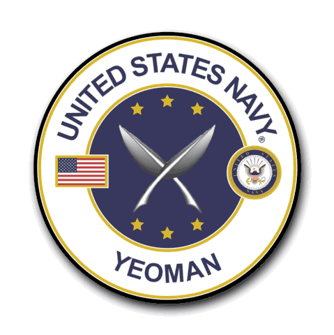 US Navy Yeoman Decal - US Navy Rating Decals - PriorService.com