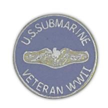US Submarine Veteran Pin - US Navy Submarines - PriorService.com