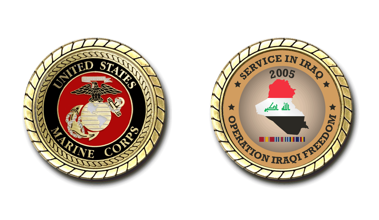 US Marine Corps Operation Iraqi Freedom 2005 Challenge Coin - US Marine ...