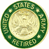 US Army Retired Pin - Small Army Pins - PriorService.com