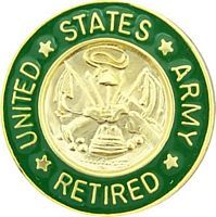 US Army Retired Pin - Small Army Pins - PriorService.com