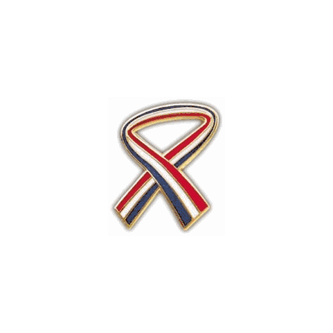 USA Ribbon Pin - Patriotic and USA Themed Pins - PriorService.com