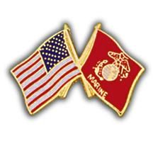 USA-USMC Flags Pin - Marine Corps Pins - PriorService.com