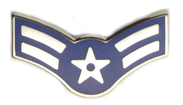 USAF Airman 1st Class E-3 Metal Rank Insignia - Air Force Metal Rank ...