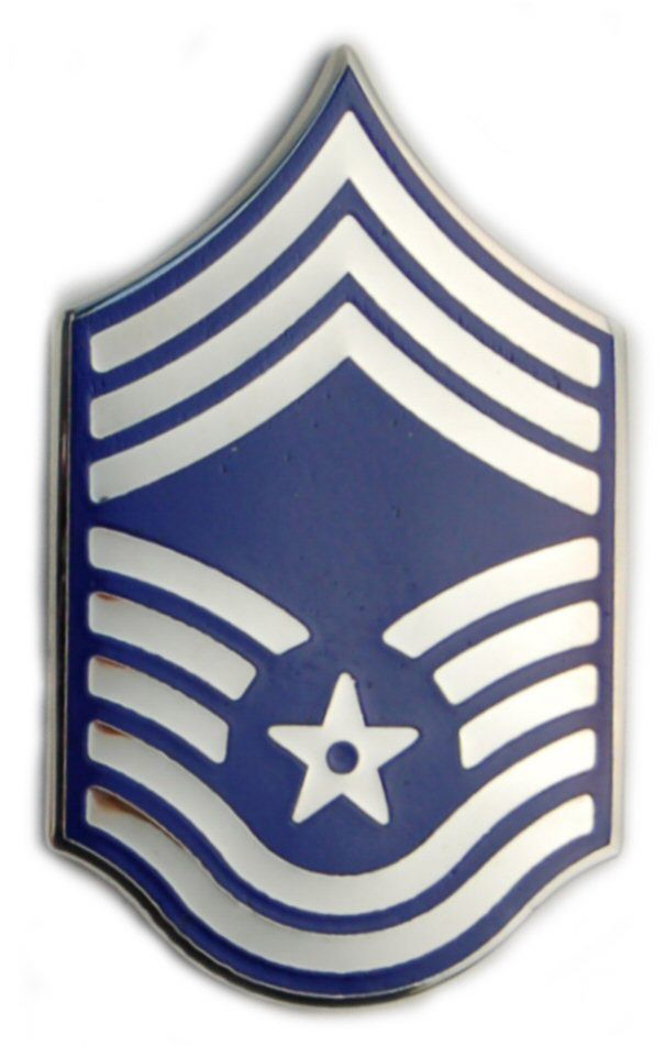 USAF Chief Master Sergeant Metal E-9 Rank Pair - Air Force Metal Rank ...
