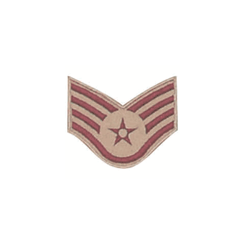 USAF Desert Staff Sergeant E-5 Cloth Rank Pair - Air Force Cloth Ranks ...