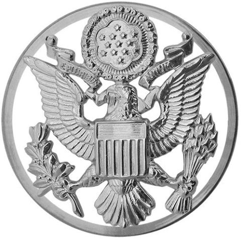 USAF Enlisted Hat Insignia Badge - Air Force Full Size Insignia ...