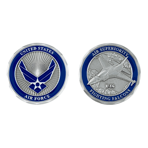 USAF F-16 Challenge Coin - New Challenge Coins - PriorService.com