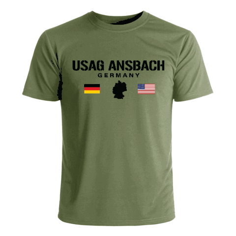 USAG Ansbach Germany T-Shirt - International Duty Station T-Shirts ...