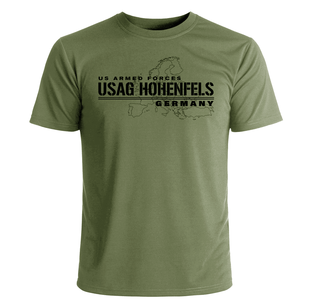 USAG Hohenfels Germany T-Shirt - European Duty Station T-Shirts ...