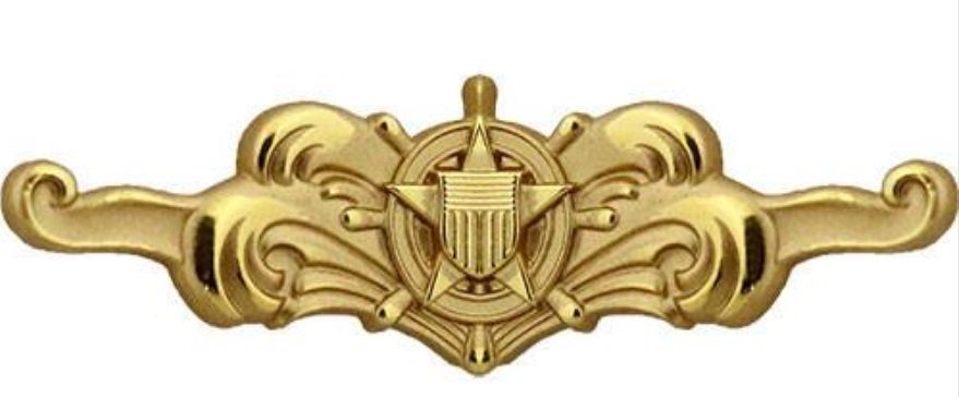 USCG Cutterman Officer Badge