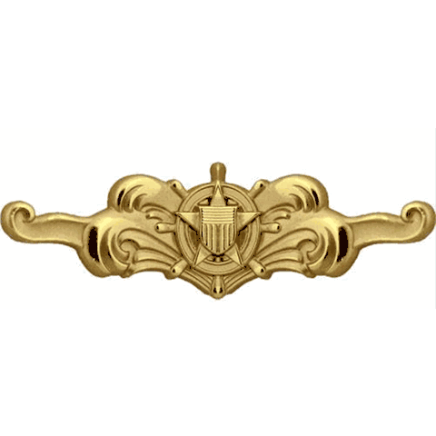 USCG Cutterman Officer Badge