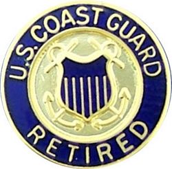 USCG Retired Pin - US Coast Guard Pins - PriorService.com