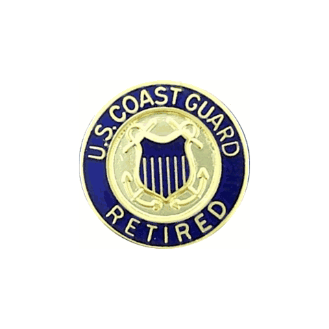 USCG Retired Pin - US Coast Guard Pins - PriorService.com
